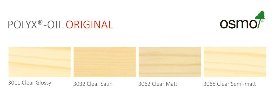 Osmo Polyx-Oil Original, Hardwax-Oil, Clear Satin, 2.5L | OSMO3032D | Osmo